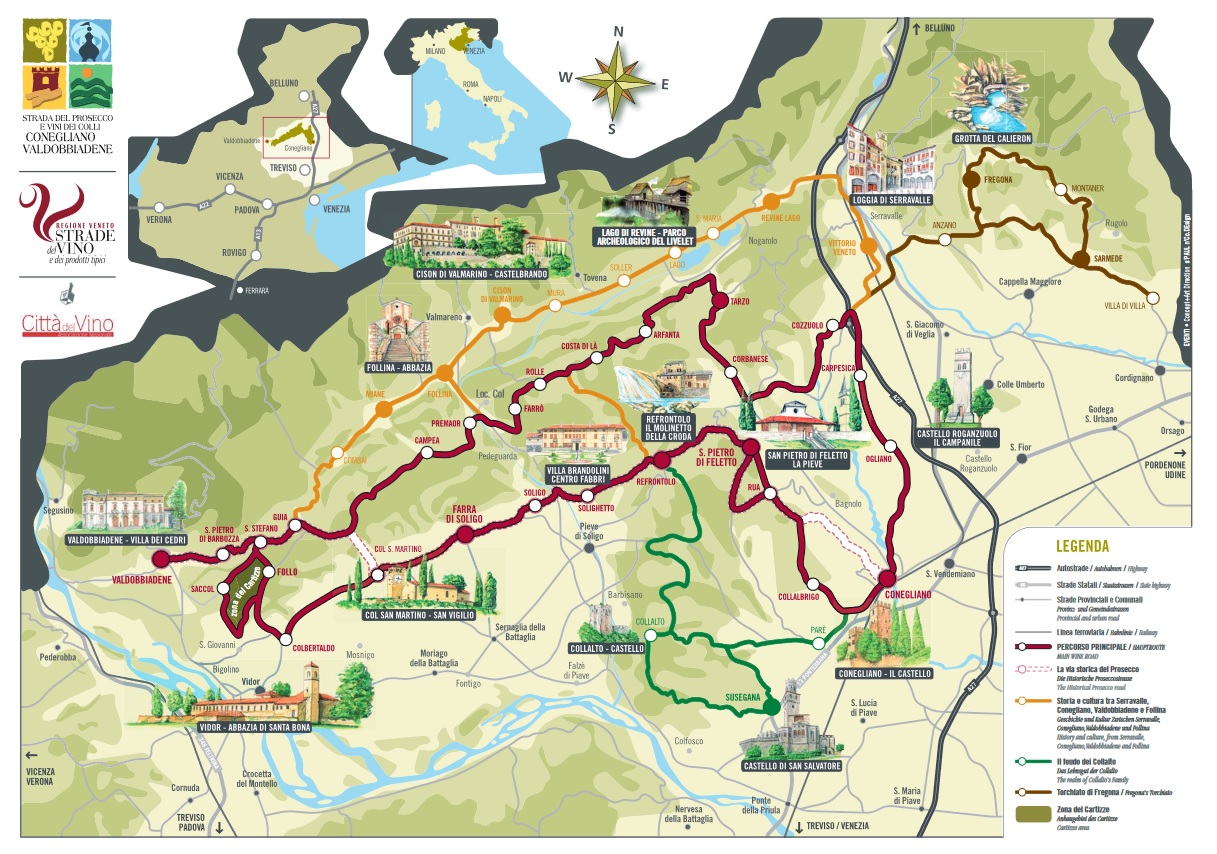 An Itinerary for Driving the Prosecco Road Through Italy’s Beautiful ...