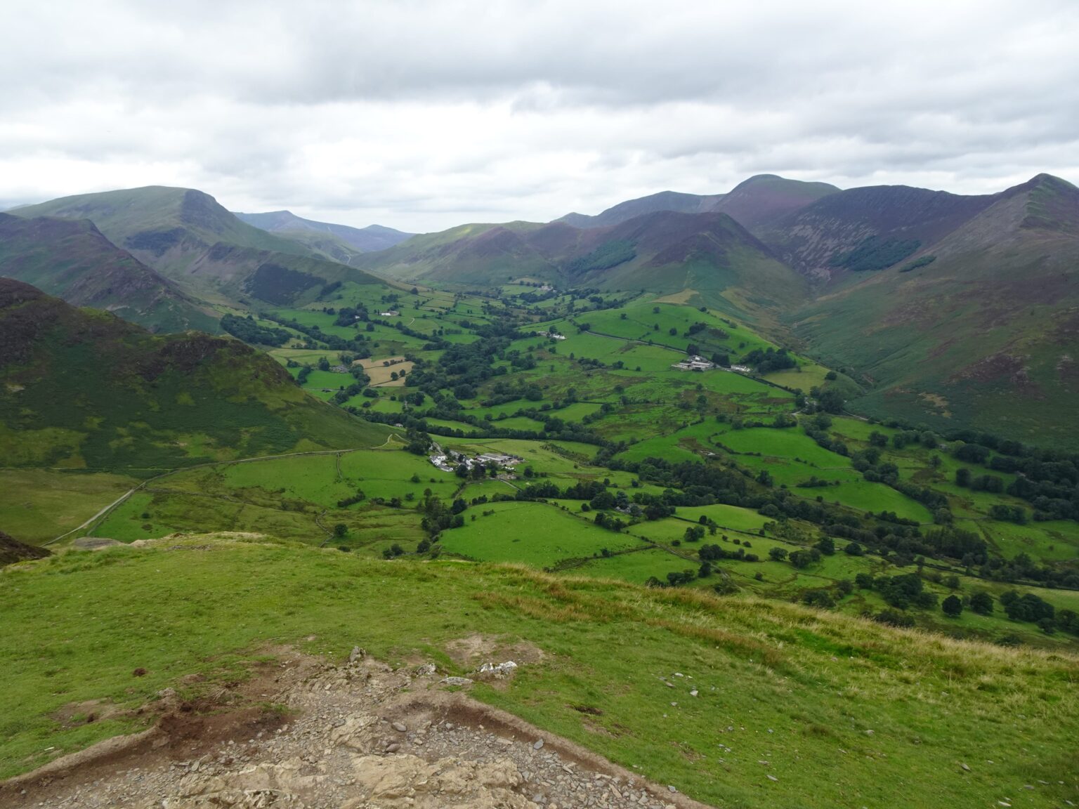 Climbing Catbells Mountain from Hawes End in England's Lake District