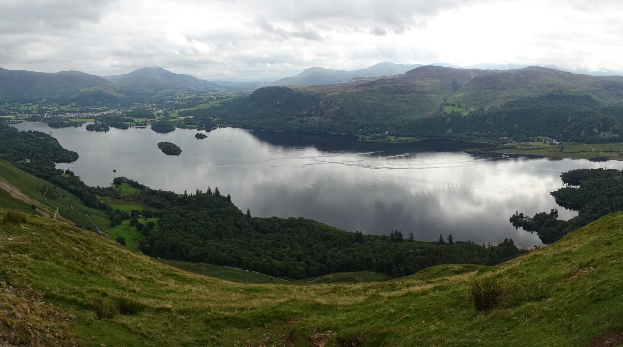 Climbing Catbells Mountain from Hawes End in England's Lake District